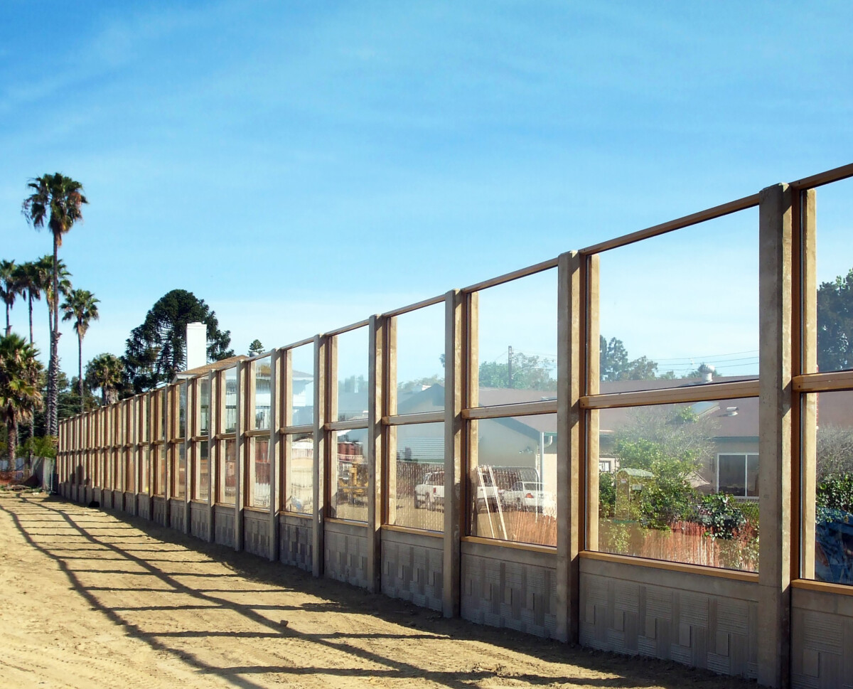 Transparent Ready-Fit Noise Wall Panels | Durisol Noise Barriers