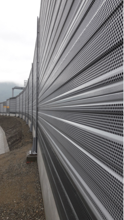 Aluminum Noise Barriers - Durisol Noise Barriers