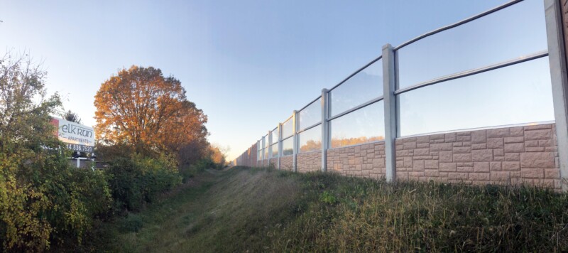 Transparent Ready-Fit Noise Wall Panels | Durisol Noise Barriers