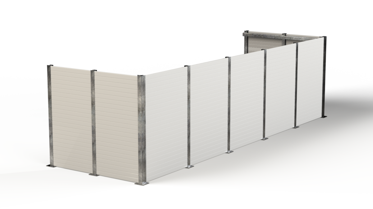 Noise Barriers and Privacy Screens - Rooftops and Buildings | Durisol ...