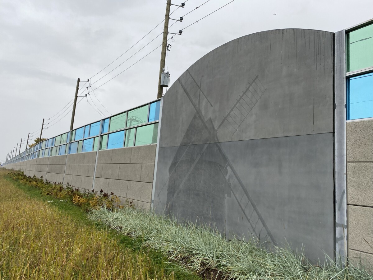 Transparent Noise Barrier Projects • Durisol Noise Barriers
