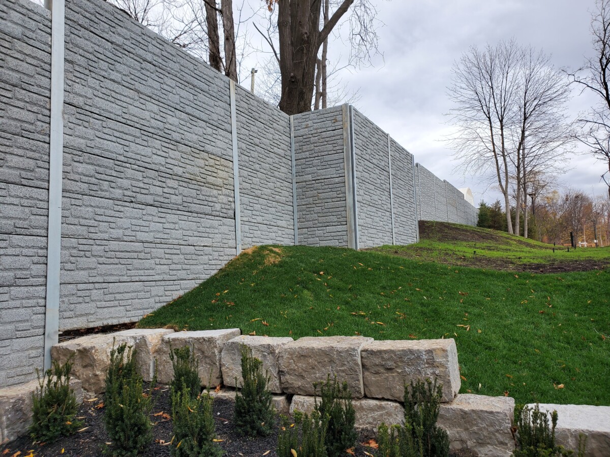 Keelesdale Residential Acoustic Barrier • Durisol Noise Barriers