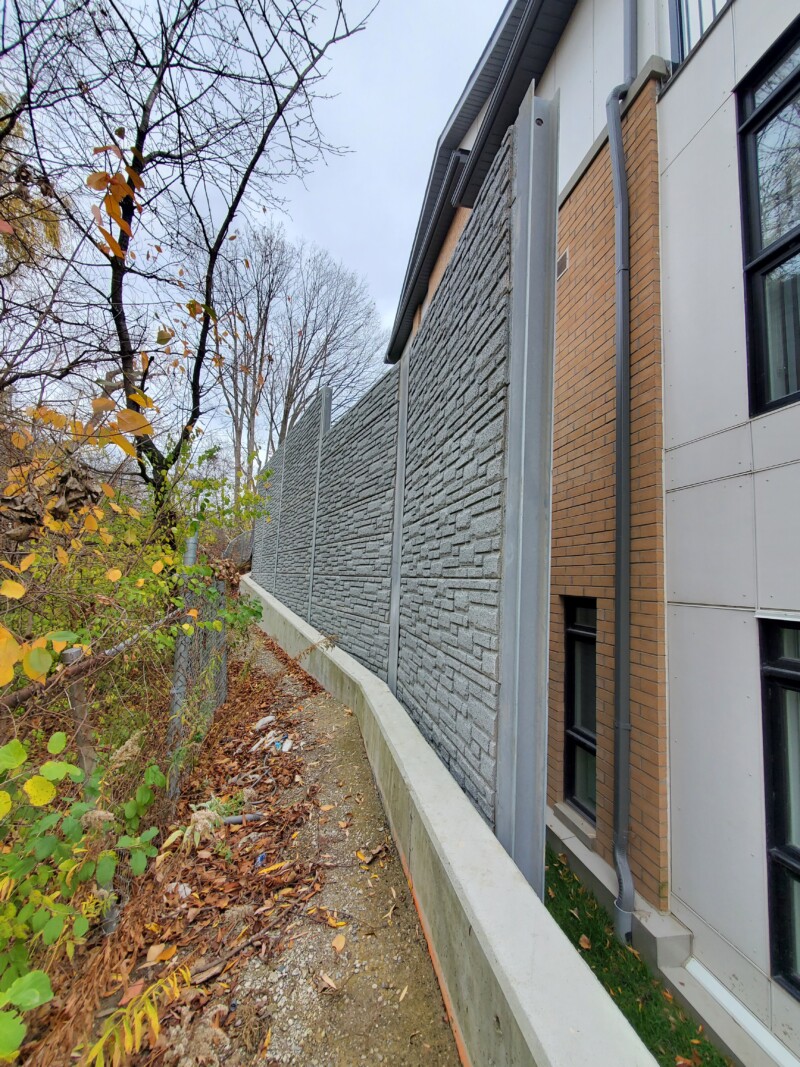 Keelesdale Residential Acoustic Barrier • Durisol Noise Barriers