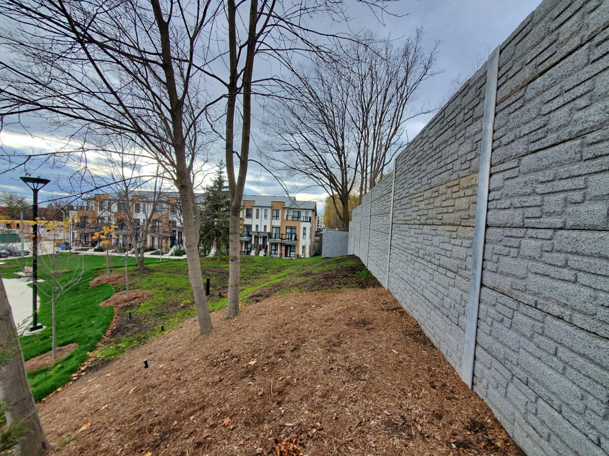 Keelesdale Residential Acoustic Barrier • Durisol Noise Barriers