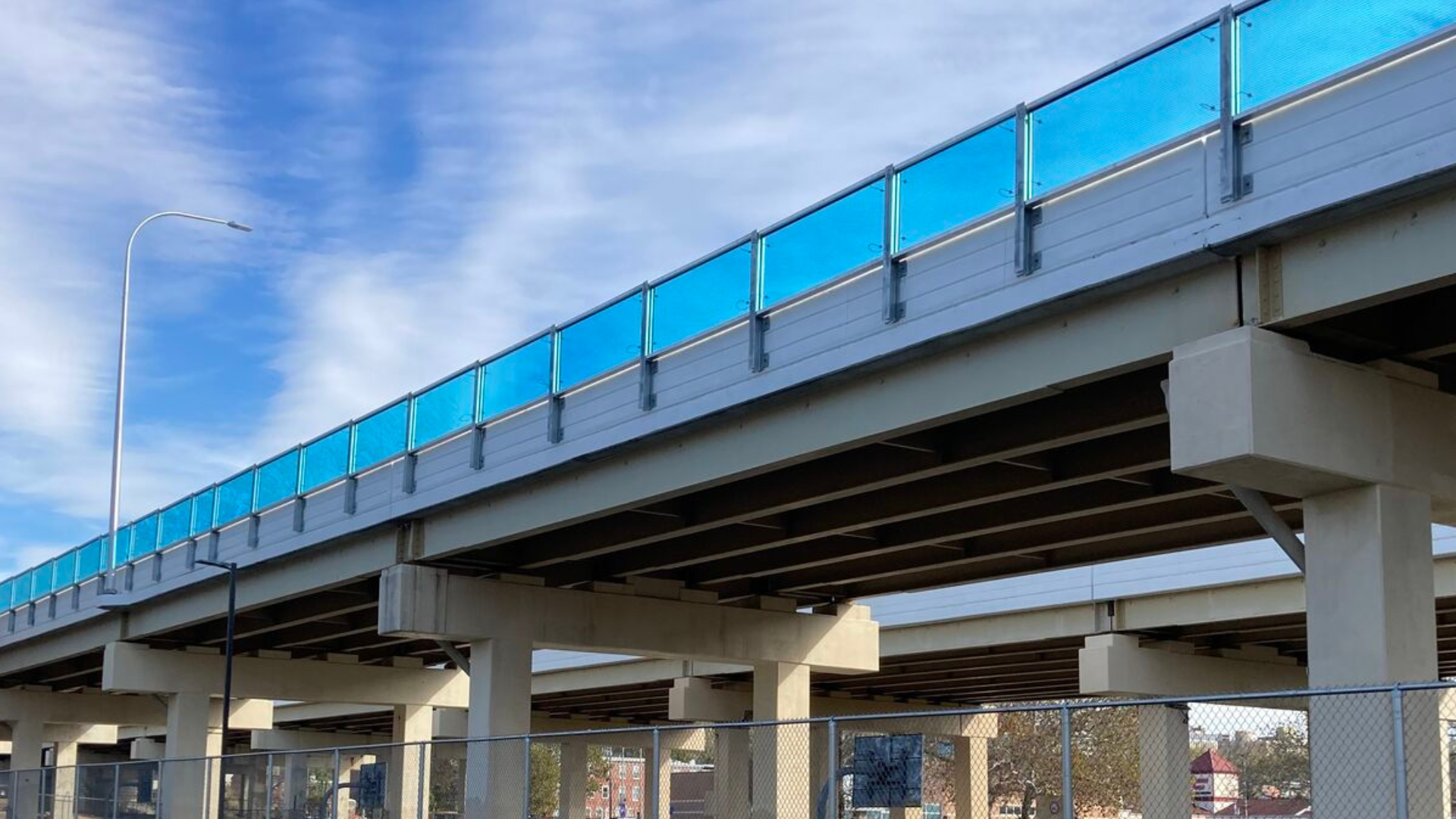 I-95 Restore the Corridor Viaduct Bridge Rehab • Durisol Noise Barriers