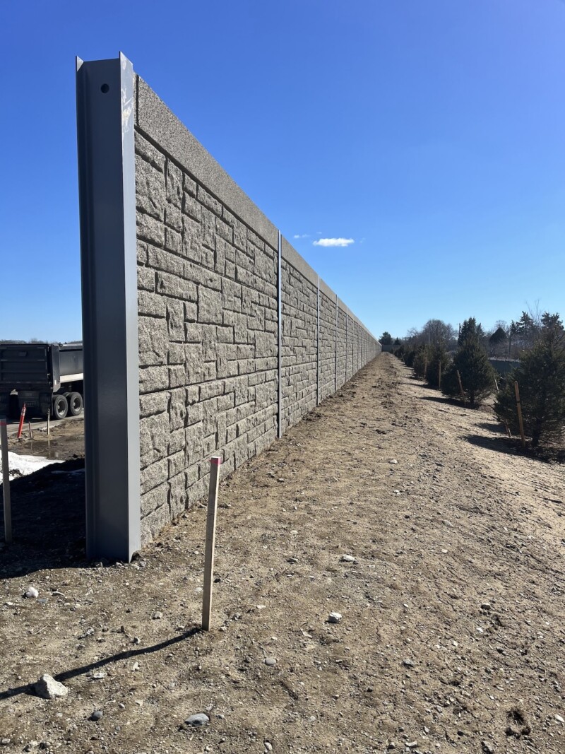 TF Green Airport Sound Wall • Durisol Noise Barriers