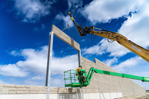 Woodbine Racetrack Acoustic Wall • Durisol Noise Barriers