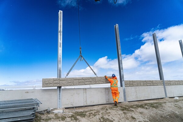 Woodbine Racetrack Acoustic Wall • Durisol Noise Barriers