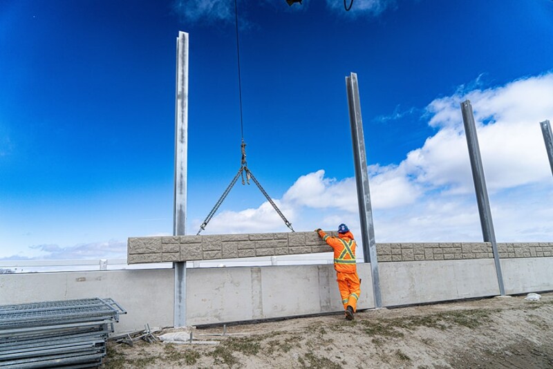 Woodbine Racetrack Acoustic Wall • Durisol Noise Barriers