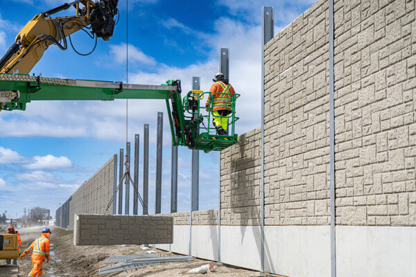 Woodbine Racetrack Acoustic Wall • Durisol Noise Barriers
