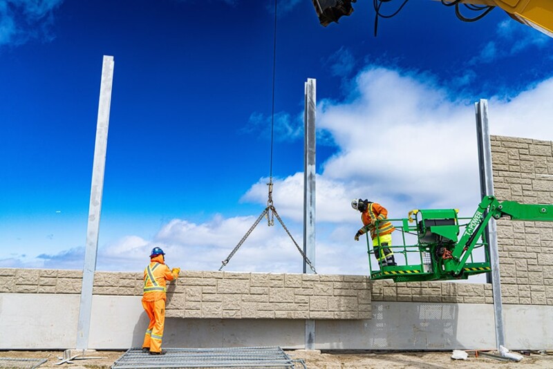 Woodbine Racetrack Acoustic Wall • Durisol Noise Barriers